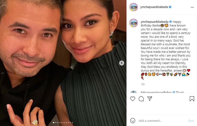 Romantiknya! TMJ Terima Ucapan Istimewa Daripada Isteri Bersempena ...