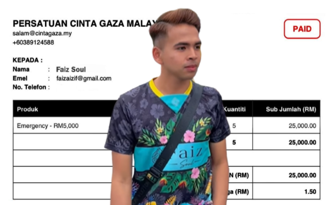 Faiz Aizif Sumbang RM25,000 Kepada Tabung Gaza | Hot FM