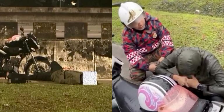 8 Jam Duduk Tepi Lebuh Raya Sejak 1 Pagi, Tindakan Bomba Meru Pujuk ...
